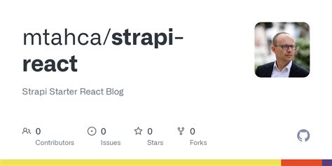 GitHub Mtahca Strapi React Strapi Starter React Blog