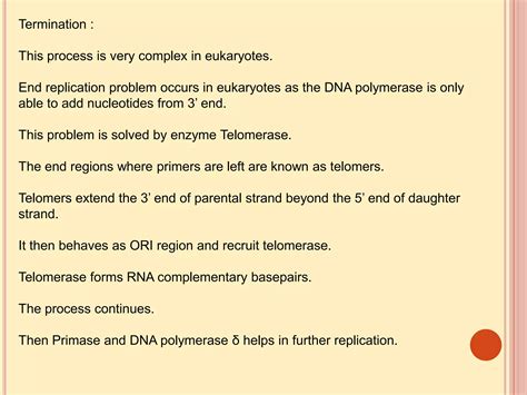 Dna Replication Eukaryotes Ppt