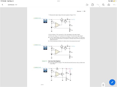 Solved Determine The Output Voltage For The Series Regulator Chegg