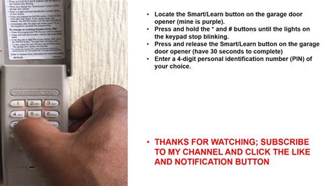 Chamberlain Remote Keypad Programming Issearena