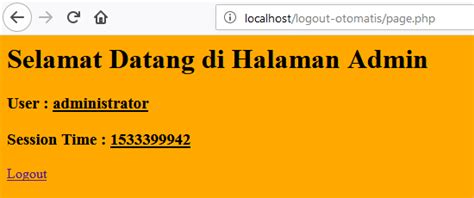 Cara Membuat Script Php Logout Otomatis Tutorial