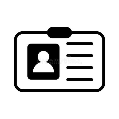 Verify Identity Easily With The Id Card Icon For Secure Access And Identification Stock Vector