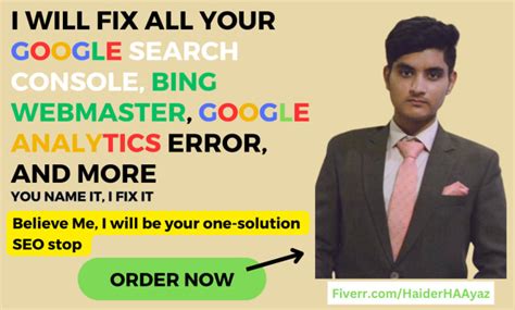 Set Up Google Search Console And Analytics Fix All Errors By Haiderhaayaz Fiverr