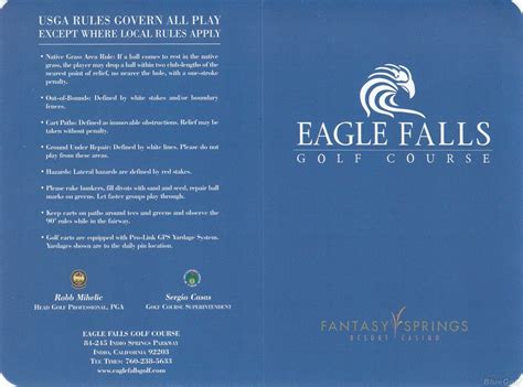 Eagle Falls Golf Course Course Profile Course Database