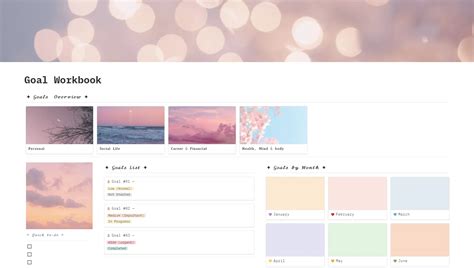 Pink Fantasy Dashboard Template Notionhub