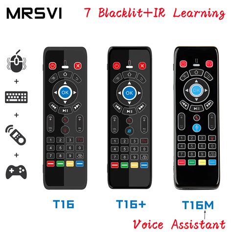 T16 M 음성 제어 에어 마우스 24ghz 무선 구글 마이크 원격 제어 Ir 학습 안드로이드 Tv 박스 Pc Pk G10s G20 G30원격 조종 Aliexpress