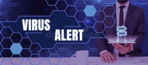 Conceptual Caption Virus Alert Word Written On Message Warning Of A Non Existent Computer Virus