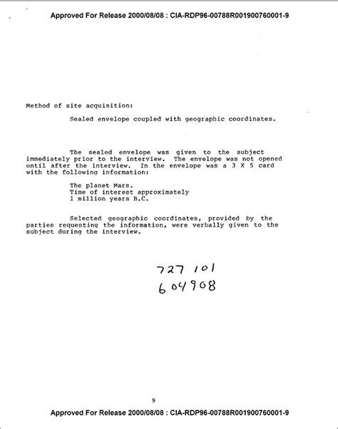 Cia Mars Rv Session Documented In 1984 Rufos