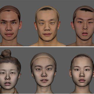 Sample Synthetic Face Models Download Scientific Diagram