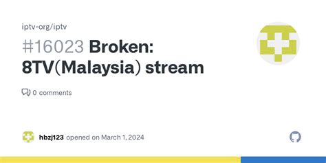 Broken 8tvmalaysia Stream · Issue 16023 · Iptv Orgiptv · Github