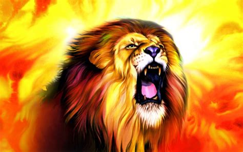 Lion Roar Desktop Wallpaper