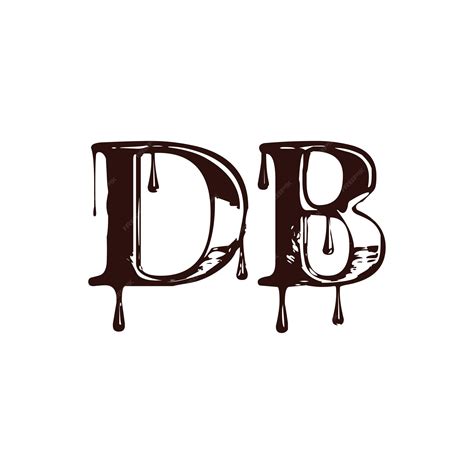 Db 로고 디자인 프리미엄 벡터