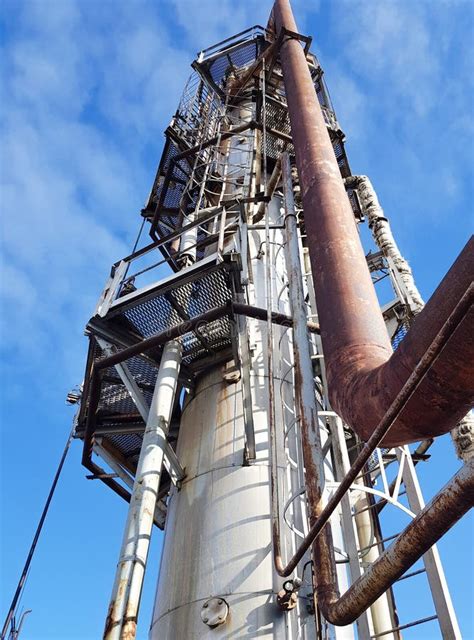 Raw Methanol Pre Rectification Column Close Up Stock Image Image Of Rectified Column 211815479