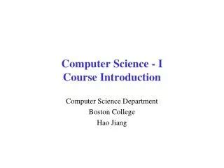 PPT All About MSc Computer Science Course PowerPoint Presentation
