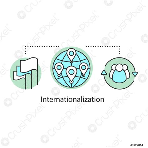 Internationalization Concept Icon Stock Vector 3927814 Crushpixel