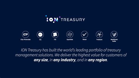 Treasurymanagement Iontreasury Digitaltransformation Ion Treasury