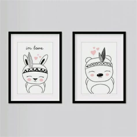 کمدا قیمت و خرید قاب نقاشی دوتایی رنگ سفید مشکی سایز A4