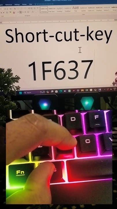 Emoji Short Cut Key Video Msword Msword Computer Excel Shorts