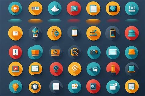 Print Vector Icons For User Interface Design Premium Ai Generated Image