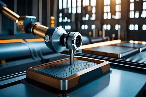 Premium Photo Robot Arm Cnc Automation Handling System For Industrial Manufacturing Premium Photo Robot Arm Cnc Automation Handling System For Industrial Manufacturing