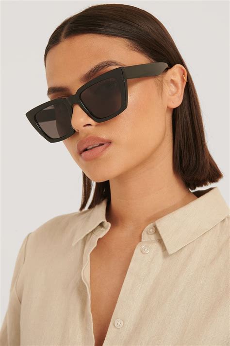 Basic Squared Sunglasses Black Na Black Sunglasses Square