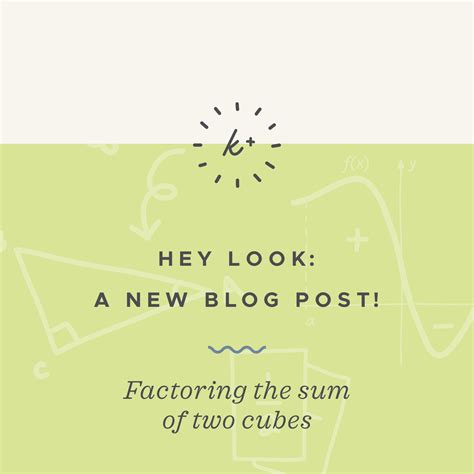 How To Factor The Sum Of Two Cubes — Krista King Math Online Math Help