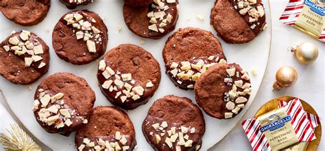 Ghirardelli Double Chocolate Shortbread Cookie With Peppermint Bark Recipe