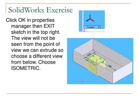 PPT SOLIDWORKS Lesson 1 Basics And Modeling Fundamentals PowerPoint Presentation ID 277454