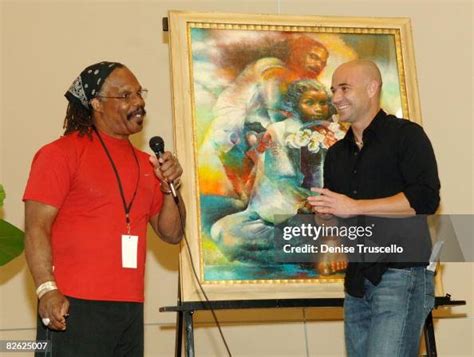 Artist Paul Goodnight And Former Tennis Player Andre Agassi Unveil