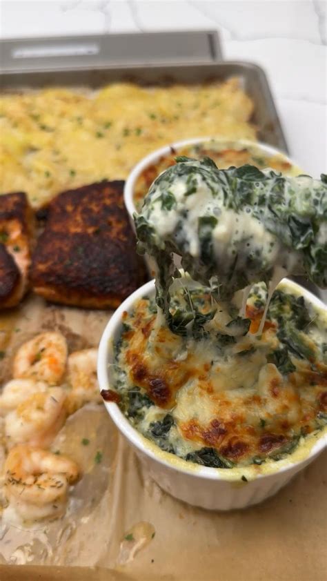 Seafood Lovers Valentines Day Sheet Pan Dinner Seafood Dinner Food Videos Cooking Salmon