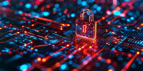 Padlock Securing Circuit Board Stock Image Image Of Protection Hardware 319903961