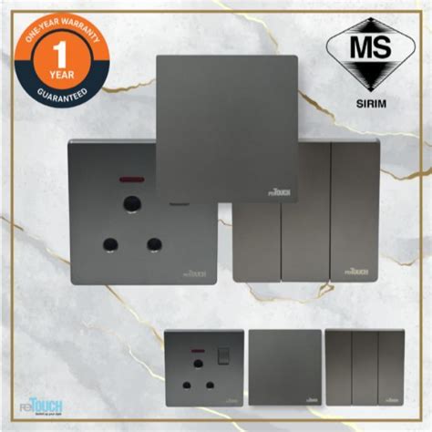 Retouch Ultra Rimless Socket And Wall Switch Slim Modern Switch Design 13a 15a 20a 45a Door Bell