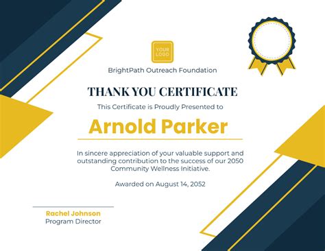 Template Certificate Of Recognition