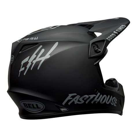 Bell Mx Mx 9 Mips Motocross Helmet Fasthouse Matte Black Grey