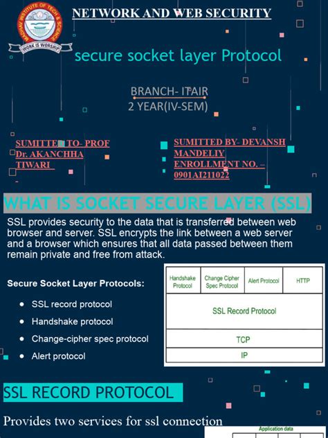 Ssl In Network And Web Security Pdf