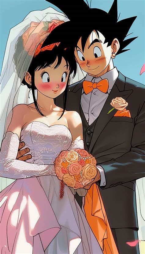 Chichi And Goku By Hexzuspaints On Deviantart