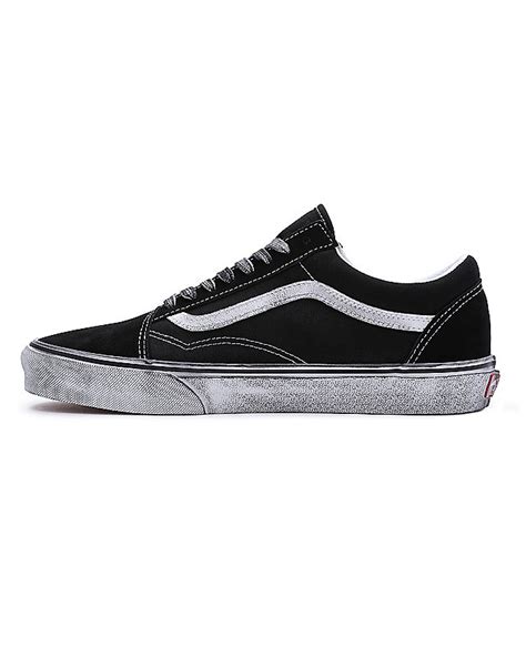 Stressed Old Skool Shoes Black Vans