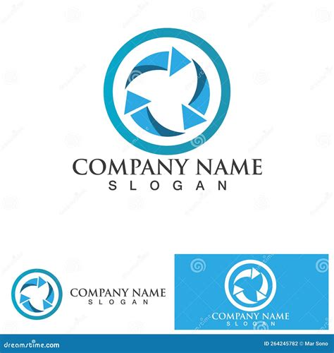 Green Arrow Recycle Logo Vector Icon Template Stock Vector