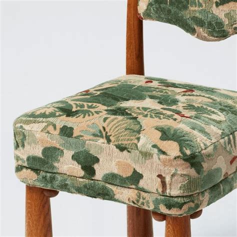 Heavy Duty Floral Jacquard Linen Tencel Blend Water Lily Raised Cut