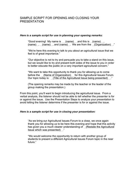 Self Introduction Speech Examples Download Free Documents For Pdf