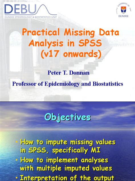 Practical Missing Data Analysis In Spss Pdf Spss Regression Analysis