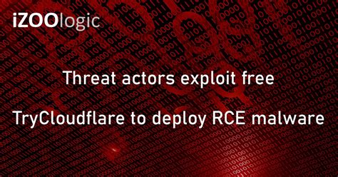 Threat Actors Exploit Free Trycloudflare To Deploy Rce Malware