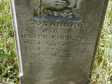 Susannah Picking Christman 1816 1841 Mémorial Find A Grave