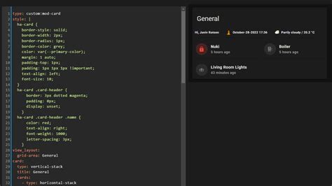 🔹 Card Mod Add Css Styles To Any Lovelace Card Dashboards And Frontend Home Assistant Community