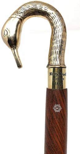 Wooden Brown Brass Handle Walking Stick At Rs 750piece In New Delhi