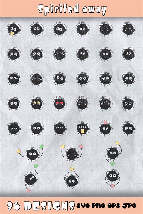 Soot Spirited Away Svg Eps Png Spirited Digital Spirited Away Laser