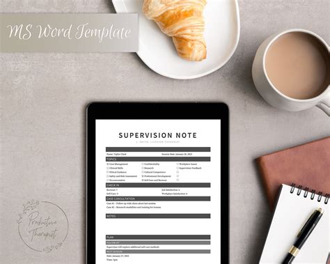 Supervision Note Template For Supervisors Pre Licensed Therapists