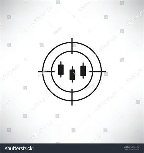 Crosshair Data Chart Data Tracking Concept Stock Vector Royalty Free