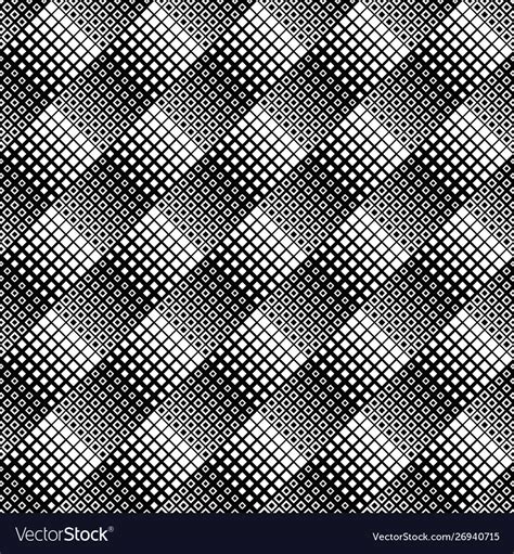 Seamless Geometrical Monochrome Diagonal Square Vector Image