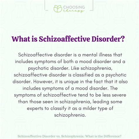 Schizophrenia Vs Schizoaffective Disorder